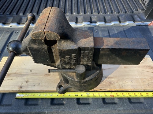 Vintage Reed MFG Co. Eerie PA USA Swivel Bench Vise No. 205 W/5" Jaws ...