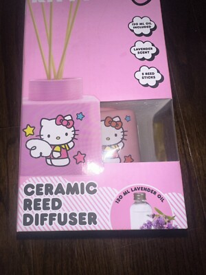Hello Kitty Ceramic Reed Diffuser. Lavender Essentiak Oil. Pink. Brand ...