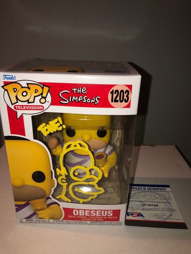 Tone Rodriguez Artist Simpsons Obeseus #1203 Sketched Signed Funko Pop ...