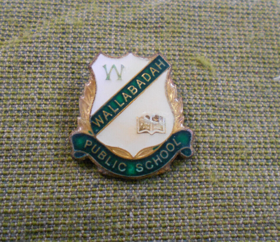 #D150. WALLABADAH PUBLIC SCHOOL LAPEL BADGE - BACK PIN MISSING | eBay ...