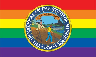 MINNESOTA RAINBOW PRIDE 3' X 5' POLYESTER FLAG | eBay