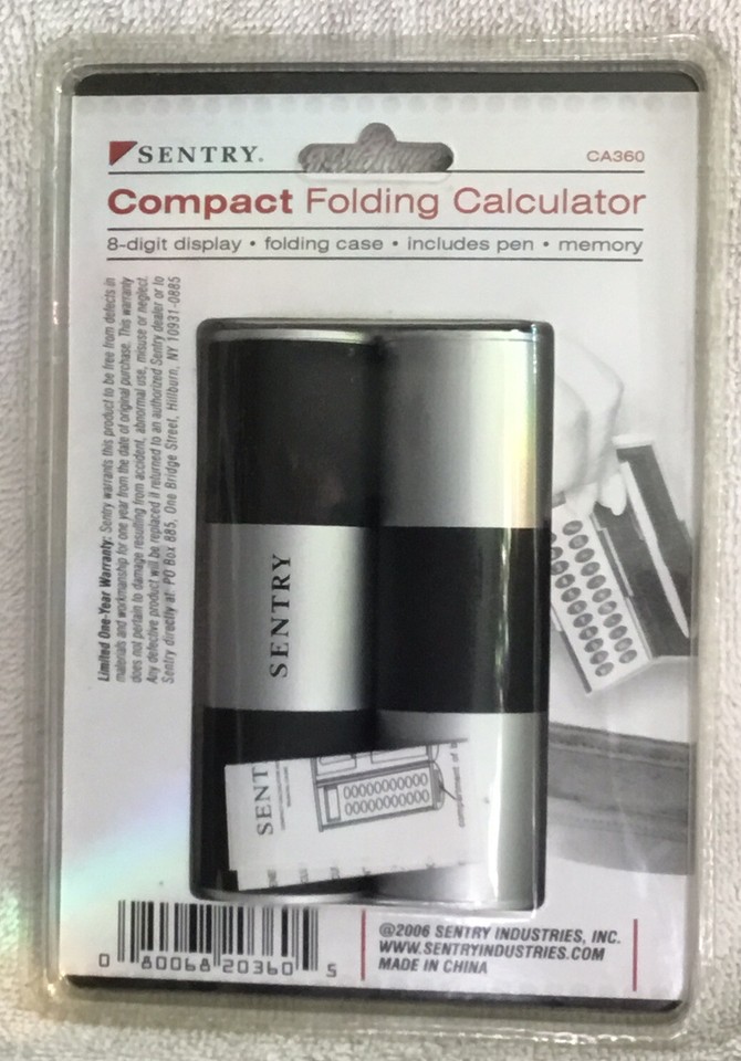 Sentry Compact Calculator w/ Pen CA360 - New/Sealed 80068203605| eBay