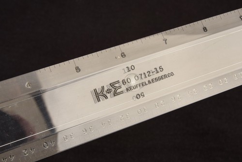 Keufel and Esser K&E 60 0712-15 Luxylite 12” Drafting Machine Scale ...