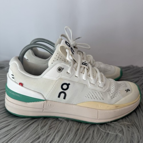 ON CLOUD The Roger Pro White Green Sneakers Roger Federer Women's Size ...