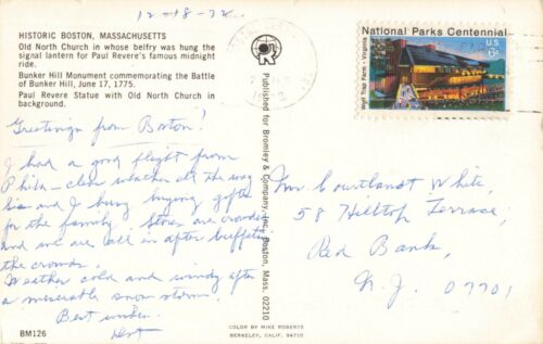 Postcard Historic Boston Massachusetts | eBay