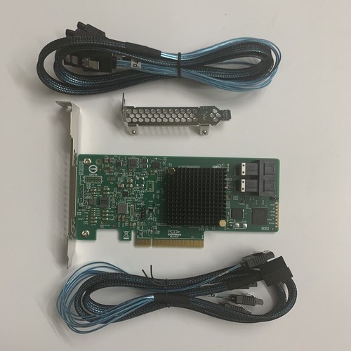 LSI 9311-8i 12Gbps HBA PCI-E 3.0 SATA SAS RAID Controller +2X 8643 to ...