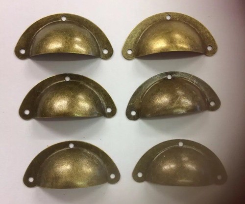 6 very small Vintage Handles,tiny Drawer Knobs,Library/haberdashery ...