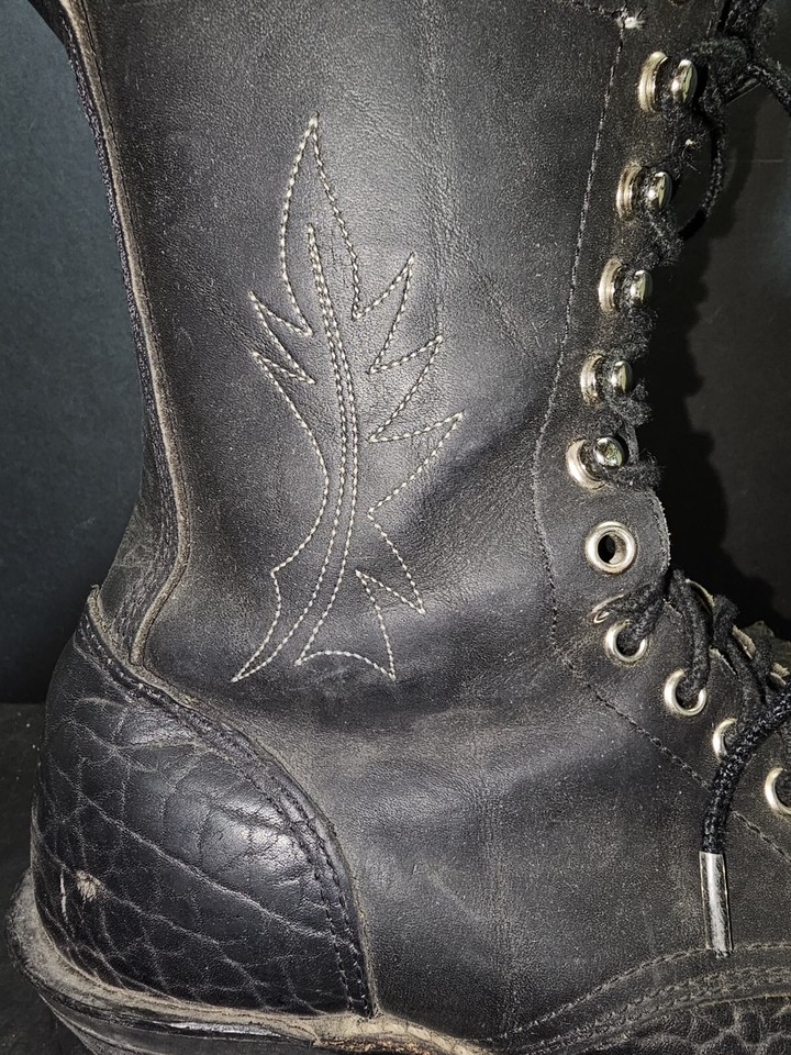 Vintage Hoffman Packer Style Leather Work Boots #9032 Men's Size 8 E ...