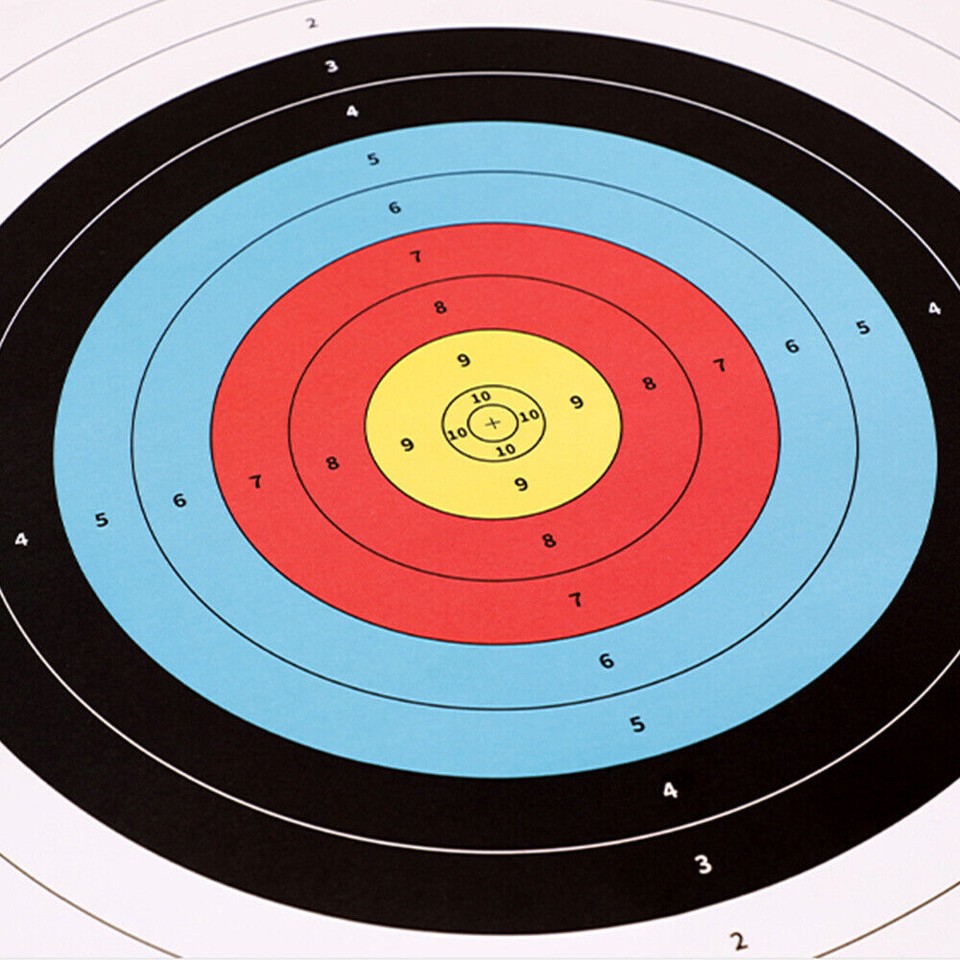 50 PCS 40cm Archery Paper Target Surface For Bow And Arrow Target ...