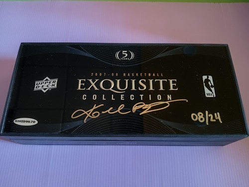 2007-08 UD EXQUISITE BOX with Kobe Bryant Gold Autograph 08/24 double ...