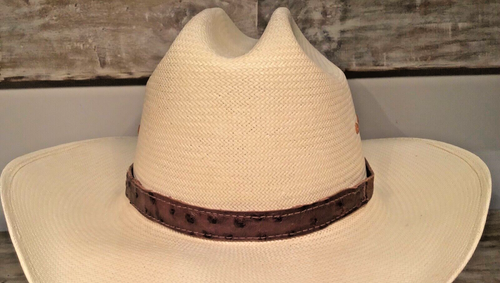 Ostrich leather hat band hunters Dundee hats Australian | eBay