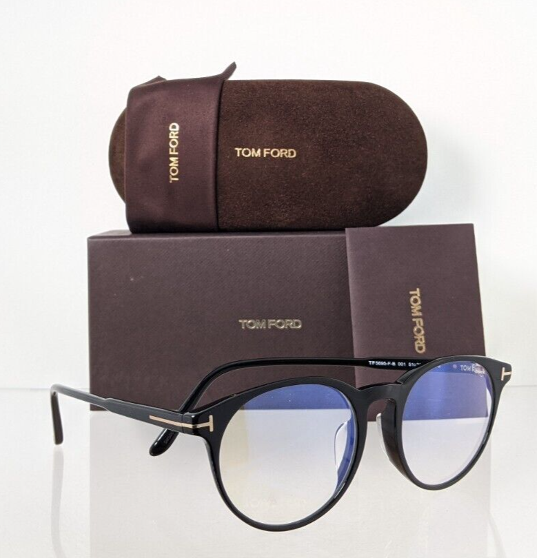 New Authentic Tom Ford TF 5695 Eyeglasses 001 Frame FT 5695-F-B 51mm ...