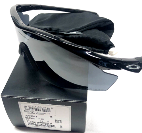 NEW OAKLEY M2 FRAME SUNGLASSES Black Frames Silver Icons Iridium ...