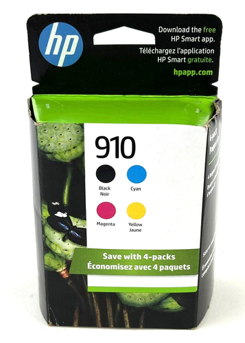 Genuine HP 910 Black Color Ink Cartridges OfficeJet Pro 8020 8025 exp ...