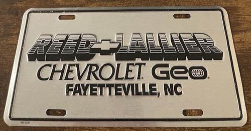 Reed Lallier Chevrolet Geo Dealership Booster License Plate ...