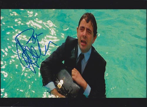 ROWAN ATKINSON 007 JAMES BOND AUTHENTIC AUTOGRAPH NEVER SAY NEVER AGAIN ...