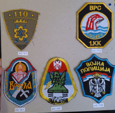 5x Yugoslavia Military Army Army Patch Sleeve Badge Uniform Division ...