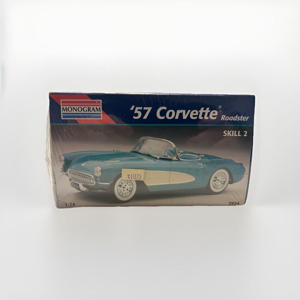 Monogram #2924 Model Kit 1957 Corvette Roadster 1/24 scale 1991- OPEN ...