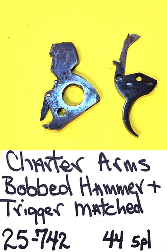 Charter Arms Bulldog 44 SPECIAL Parts Blued BOBBED HAMMER TRIGGER HAND ...