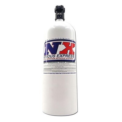 Nitrous Express 15LB BOTTLE W/ LIGHTNING 500 VALVE, -6 Bottle Nipple(6. ...