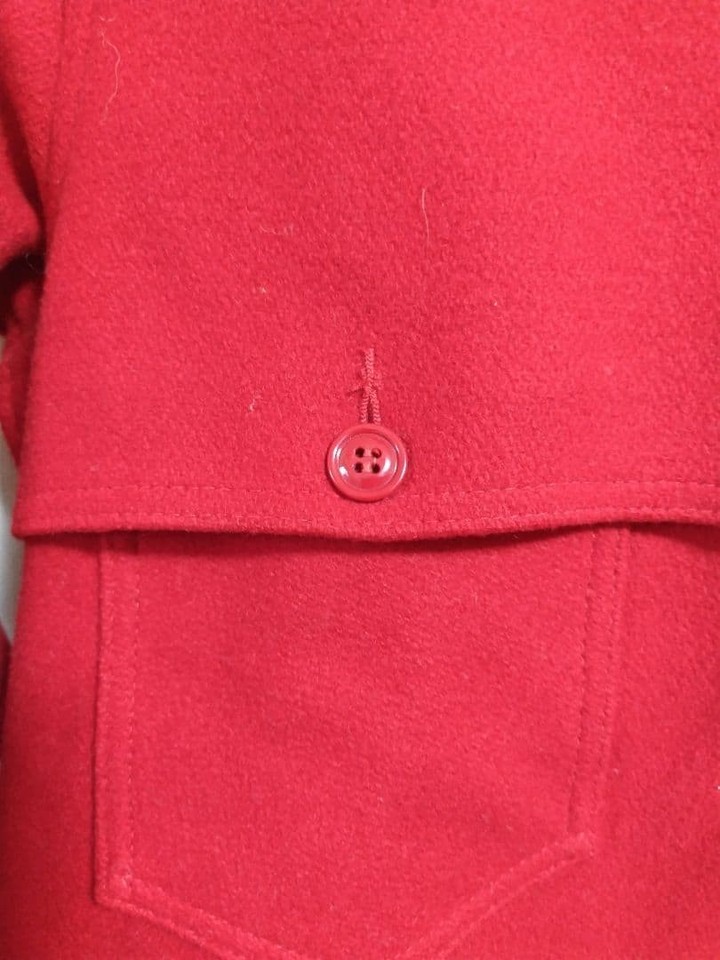 Size L Red Mackinaw Jacket from Johnson Woolen Mills | eBay UK