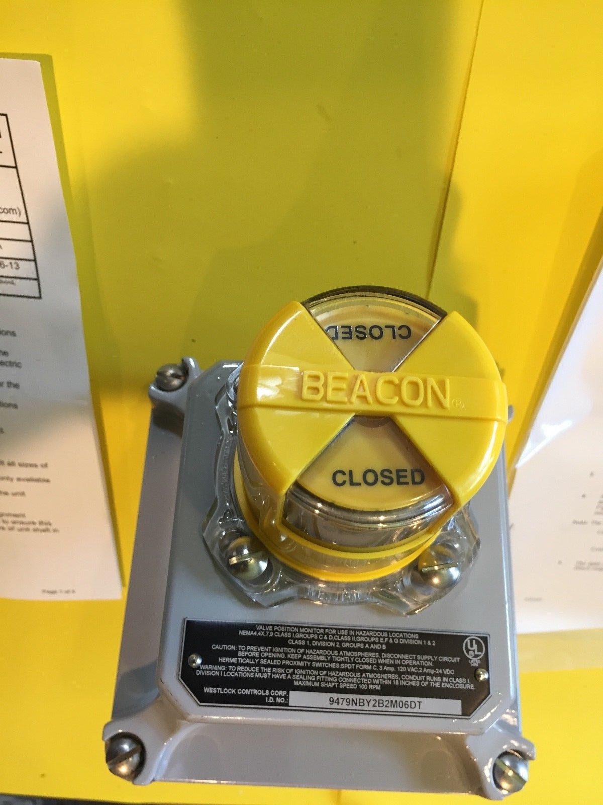Westlock Controls 9479NBY2B2M06DT Valve Position Monitor Free Shipping ...