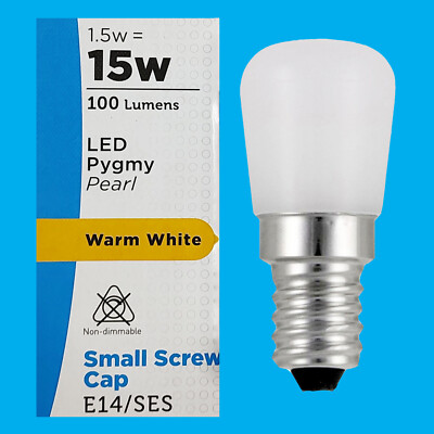 10x 1.5W LED Pygmy Night Light Ultra Low Energy Bulb, SES E14, Small ...
