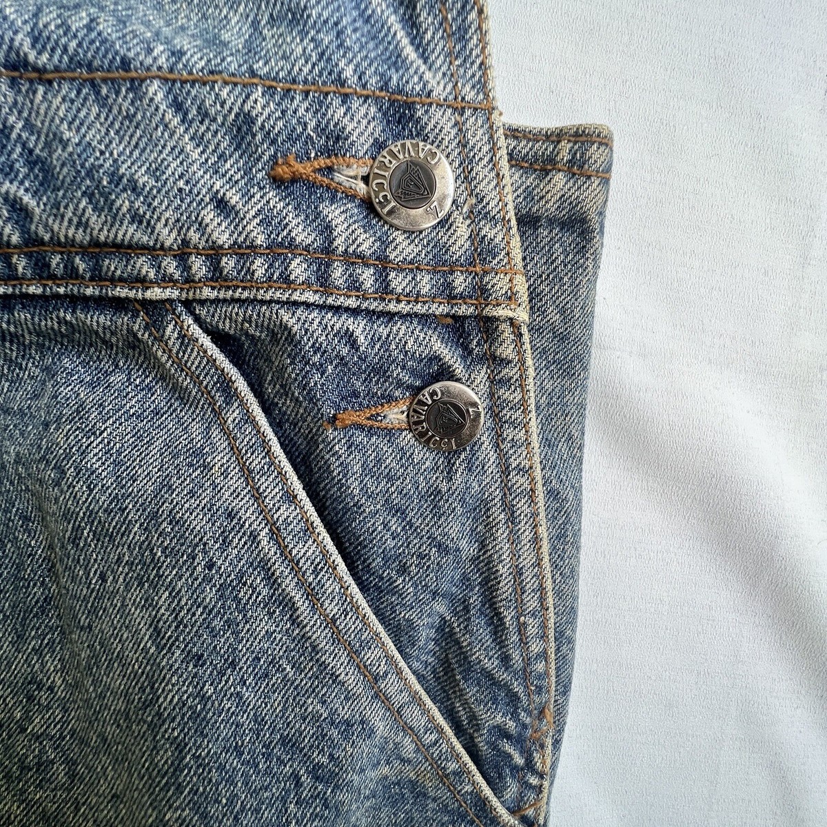 Overalls Adult XS 34 Waist 28.5 Inseam Z. Cavaricci Denim Overalls Adult XS 34 Waist 28.5 Inseam Z. Cavaricci Denim