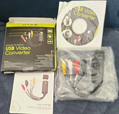 Hype USB Video Converter VHS to Digital USB Video Converter Universal ...
