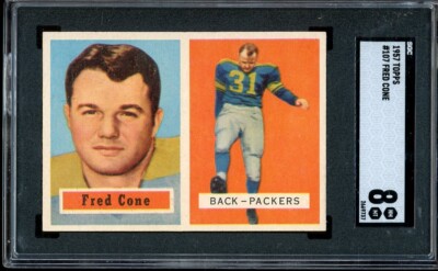 1957 Topps Football #107 Fred Cone SGC 8 | eBay