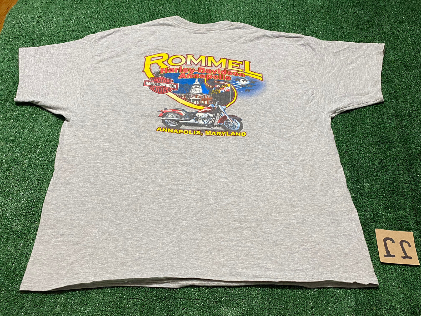 Harley Davidson Rommel Annapolis Maryland T Shirt 3XL - Gem
