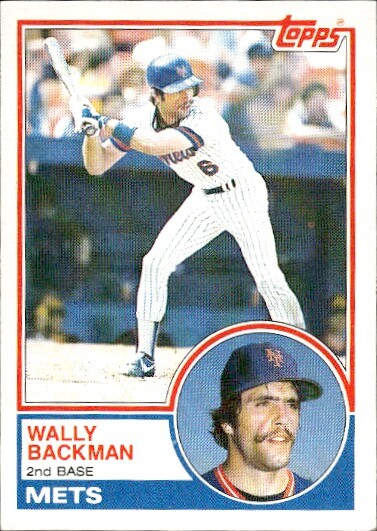 1983 Topps #444 Wally Backman New York Mets Baseball | eBay