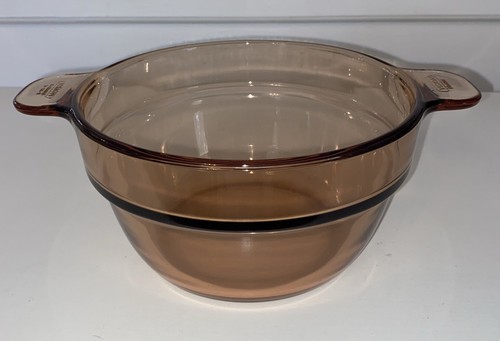 Corning Pyrex Vision Amber Cookware Glass V-20-B Double Broiler Insert ...