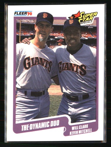 Will Clark / Kevin Mitchell 1990 Fleer #637a BASEBALL Card | eBay