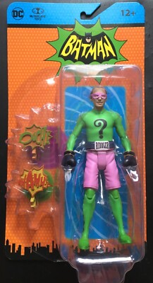 McFarlane DC Batman Boxing RIDDLER 6” Retro Action Figure 1966 Classic ...