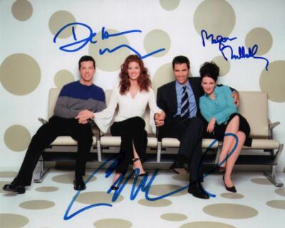 Eric McCormack Debra Messing & Megan Mullally Signed 8x10 Photo - Will ...