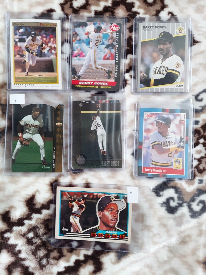 Barry Bonds Rookie Errors/Lot | eBay