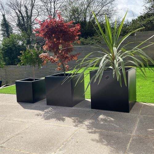 Outdoor Zinc Square Planters Zinc Planters And Pots Watling