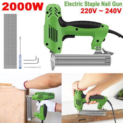2000W Electric Straight Nail Gun Nailer Framing Heavy Duty Woodworking ...
