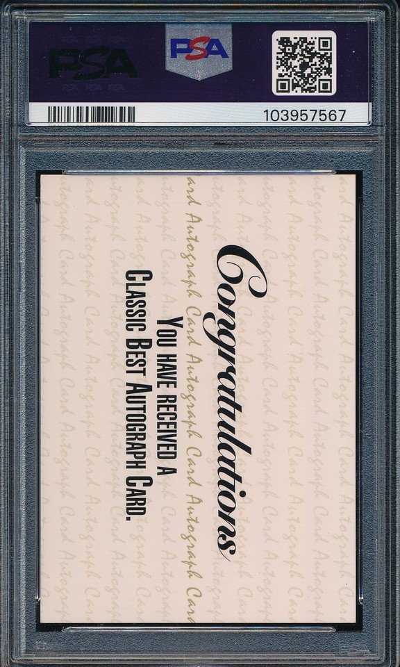 1993 Classic Best Gold Barry Bonds Auto Autograph PSA 7 / 10 Rare /2050 ...