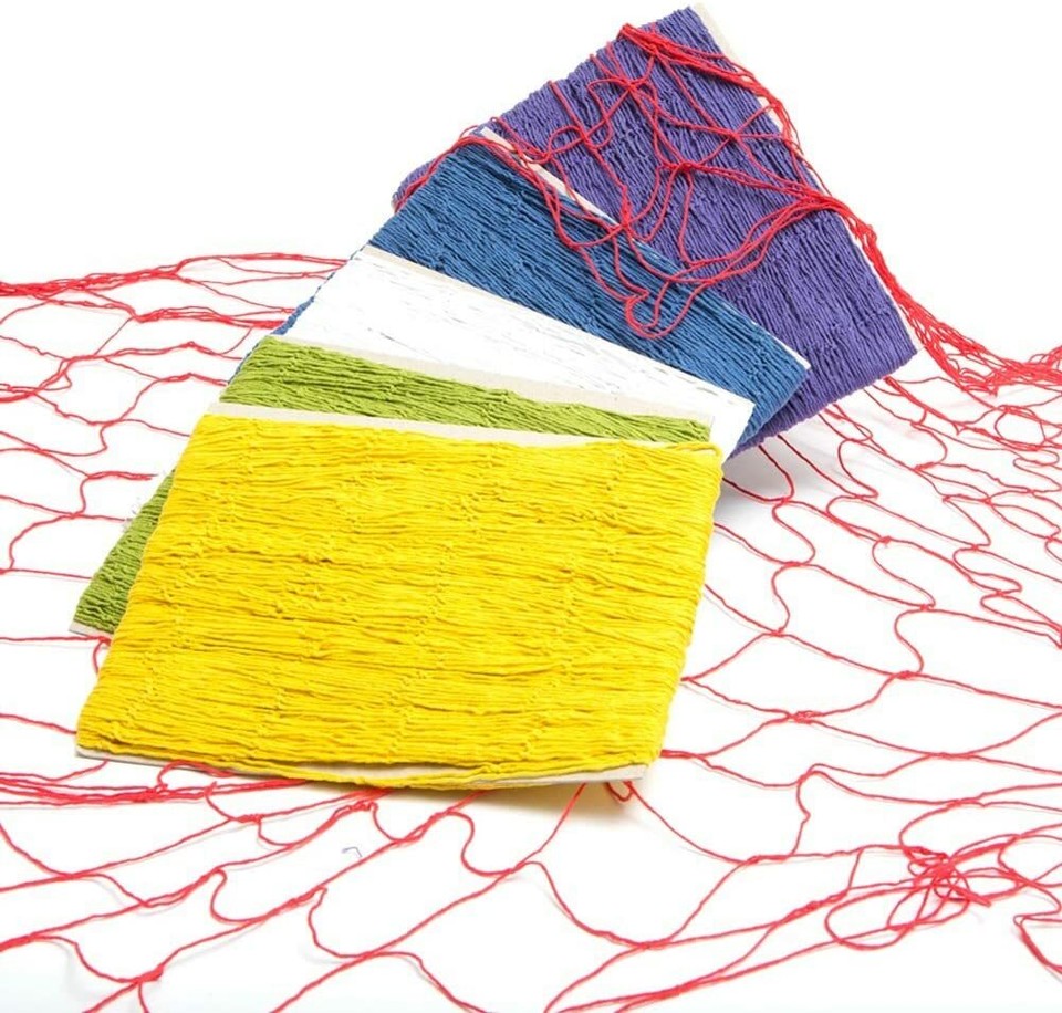 Colorful Cotton Fish Nets (6 Ft x 15 Ft) Nautical Pirate Hawaiian Luau ...