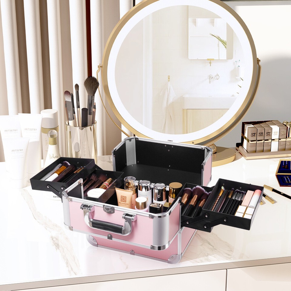 Extra Large Space Storage Beauty Box Makeup Organizer Nail Cosmetic ...