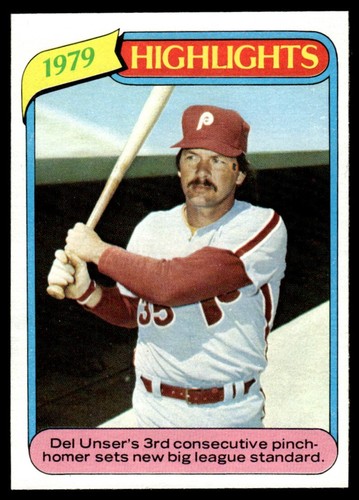 1980 Topps Del Unser 1979 Highlights Baltimore Orioles #6 | eBay