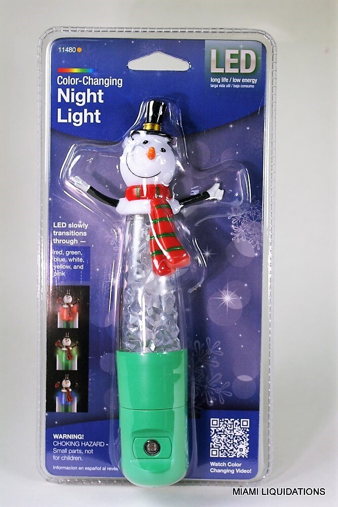 Pink Green And Blue Snowman Light THE SNOWMAN SNOWGLOBES COLOUR