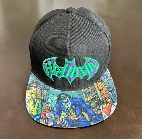 DC Comics Batman Joker Snapback Hat Script HaHaHa Halloween | eBay