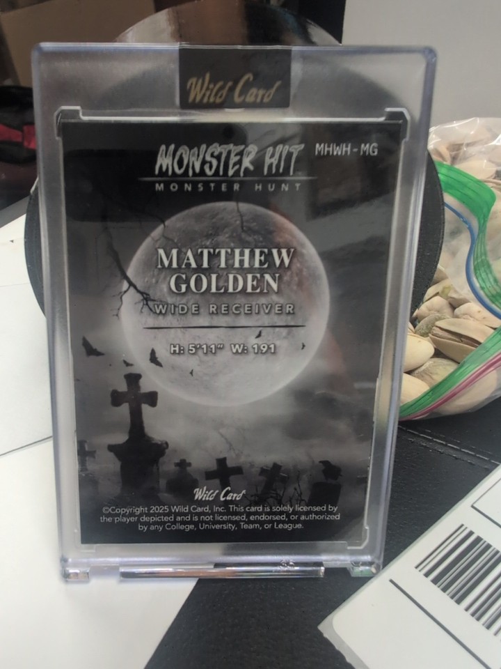 2025 Wild Card Matthew Golden 1/1 Monster Hit Witch Rookie Packers🔥 | eBay