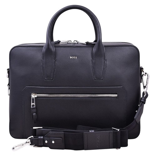Hugo Boss Highway_S_Doc_Pocket Men's Genuine Leather Document Case Bag ...