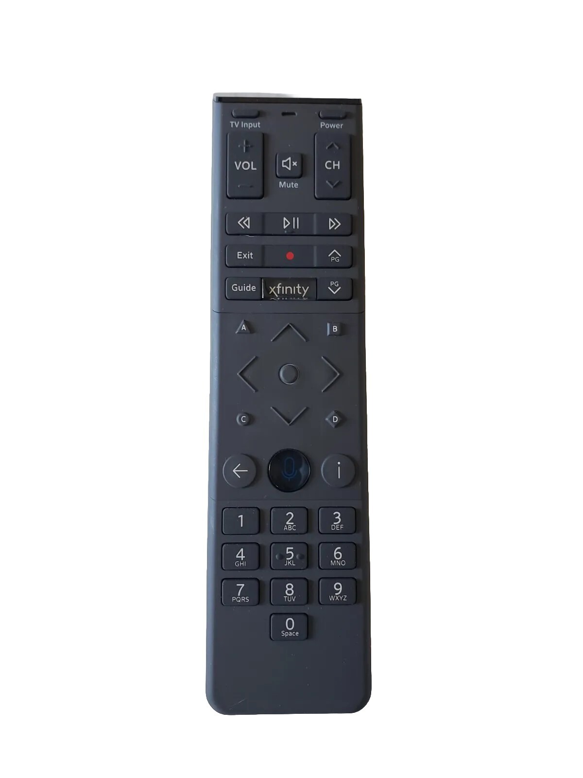 Xfinity XR15 V2 UQ Wedge Gray Voice Remote Control X1 Comcast Xfinity ...
