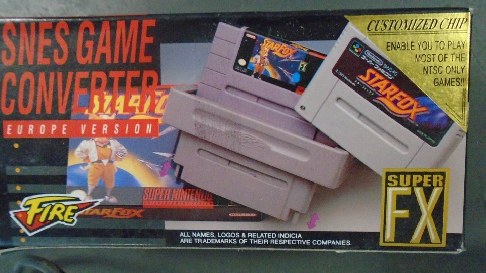 SNES Super Nintendo Multi Game Adapter Converter Europe Japan USA PAL ...