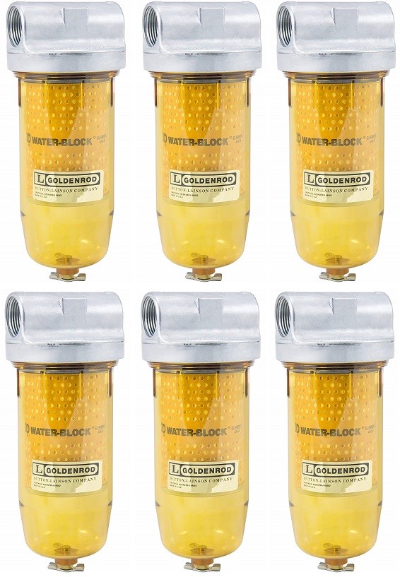 Goldenrod 495-3/4 Water Block Fuel Tank Filter w/ 3/4" NPT Cap - Pack ...